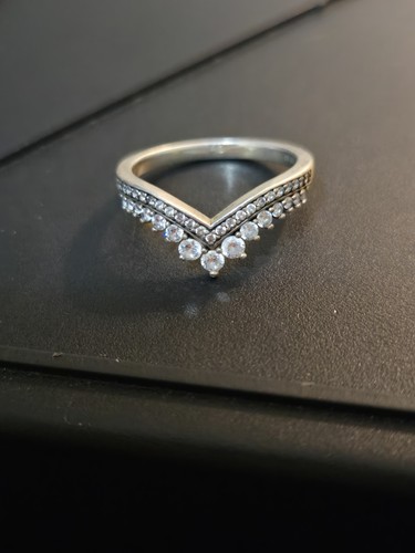 Pandora Princess Wishbone Ring S925 Sterling Silver B1 ALE 60 Size 9.5 | eBay