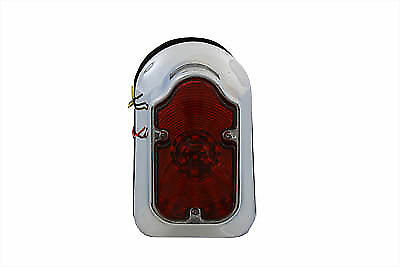 Chrome Tombstone LED Tail Lamp Assembly for Harley Davidson by V-Twin ...