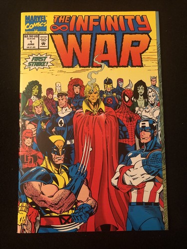 INFINITY WAR 1 9.6 MARVEL 1992 WOLVERINE CAPTAIN AMERICA GI | eBay