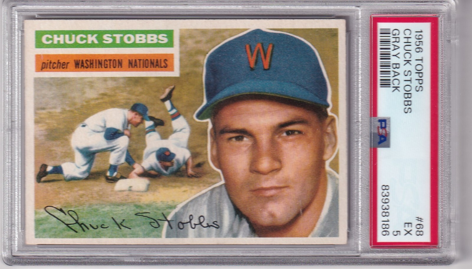 1956 Topps - Gray Back #68 Chuck Stobbs for sale online | eBay