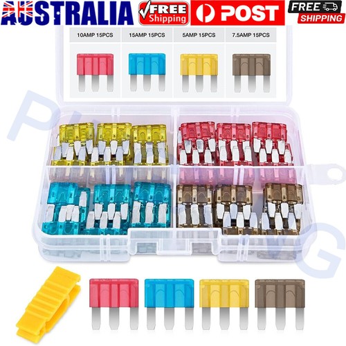 60Pcs Micro 3 Fuses 5A 7.5A 10A 15A APT ATR Blade Fuses for Cars Boats ...