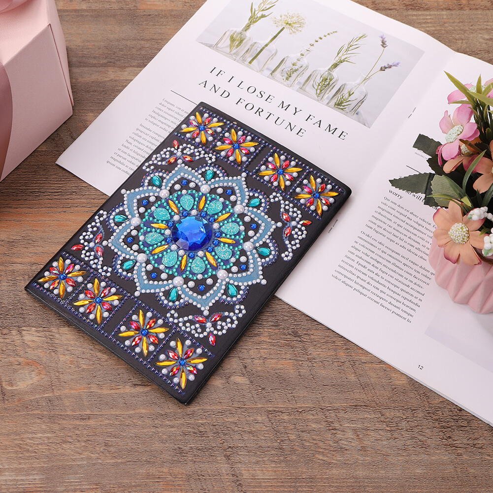 Special Shaped Mandala Flower Crystal Notepad Sketchbook for Adults ...