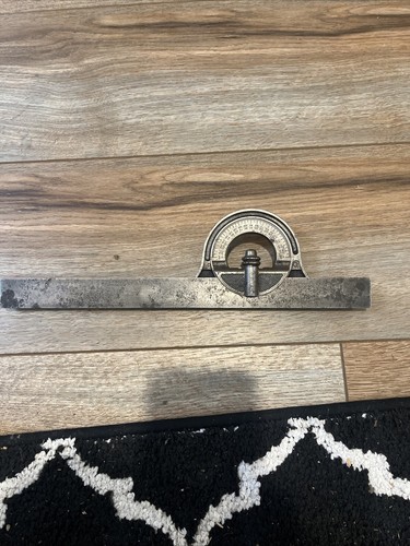 L.S. STARRETT NO. 12 COMBINATION PROTRACTOR SQUARE C/W 12" 4R GRAD ...