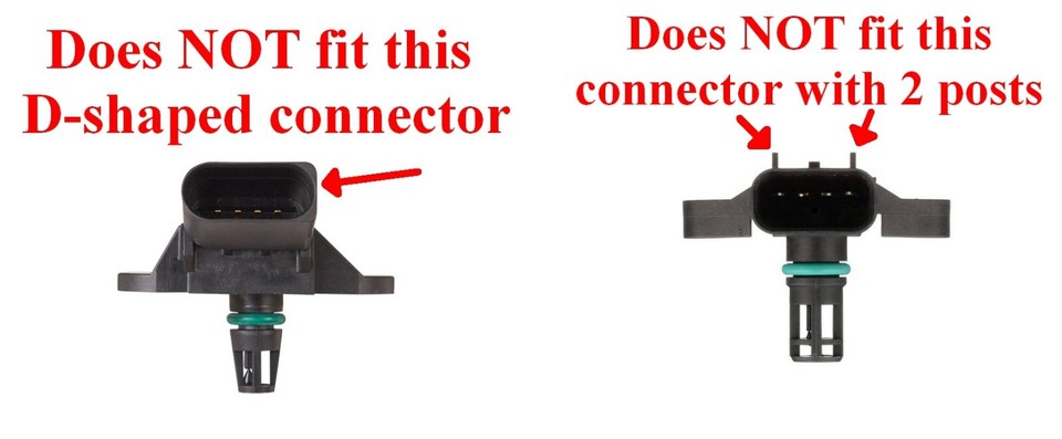 fits Ford Chevy BMW VW MAP Sensor Manifold Pressure Temperature ...