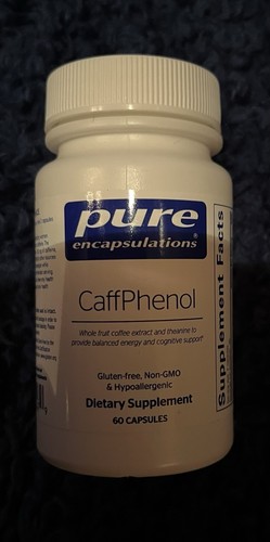 Pure Encapsulations Caffphenol Caffeine And Suntheanine 60 Capsules