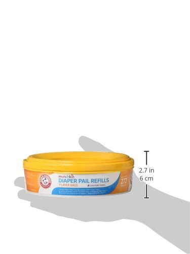 Munchkin? Arm & Hammer Diaper Pail Refill Rings, Holds up to 544 ...