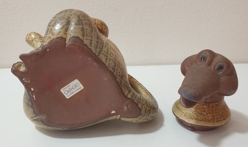 🐊Vintage Gempo Ware Pottery Alligator/Crocodile Teapot - Made in Japan ...