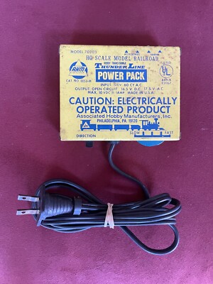 Vintage Thunder Line Power Pack Model 70203 Train Transformer Railroad ...