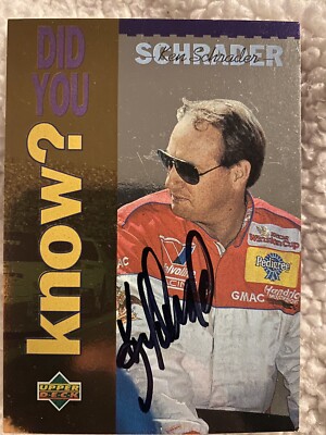 Ken Schrader signed Trading Card Autographed Nascar | eBay