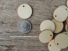 50 count 1 inch wood TAG CIRCLE shapes DIY one inch wooden coins craft ...