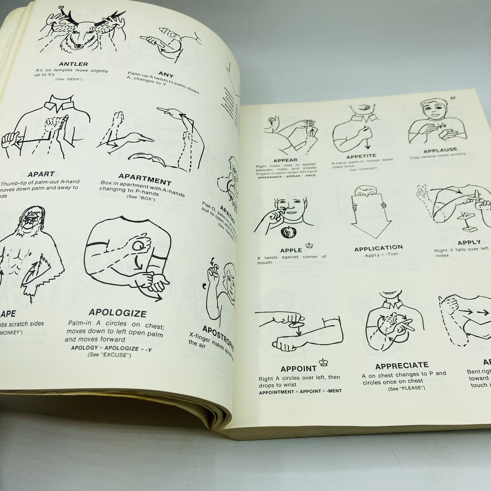 SIGNING EXACT ENGLISH 1980 Edition Gustason Sign Language Vocabulary ...