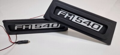 LED Seat Base Covers VOLVO FH4 FH5 AIR SEATS SWIVEL Pair BLACK with 3D ...