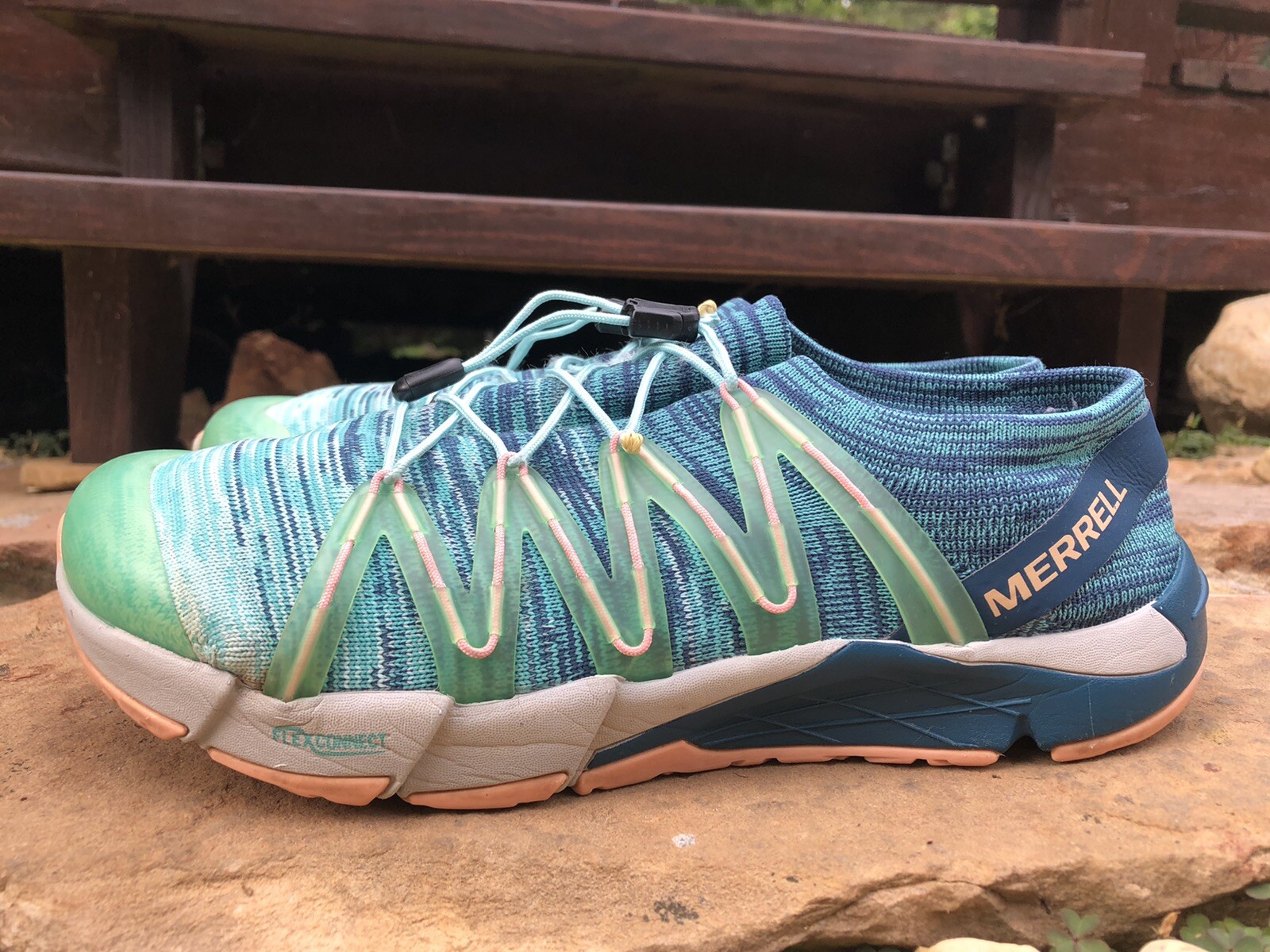 Merrell Hyperlock Flex Connect Barefoot Sneakers Aqua… - Gem