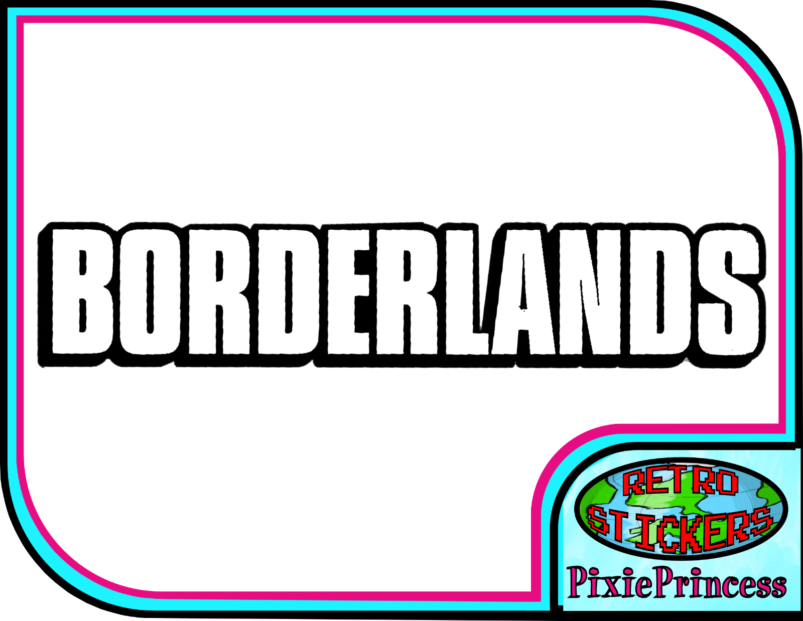 Borderlands Logo Symbol C2 Vinyl Sticker Car Wall Poster Laptop Window ...