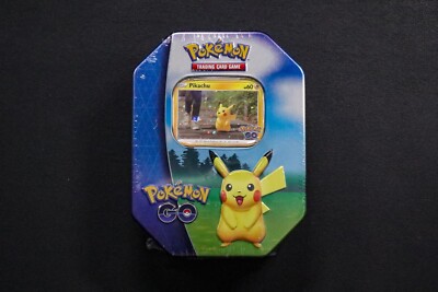 Pokemon TCG Pokemon GO PIKACHU Tin New & Factory Sealed! | eBay