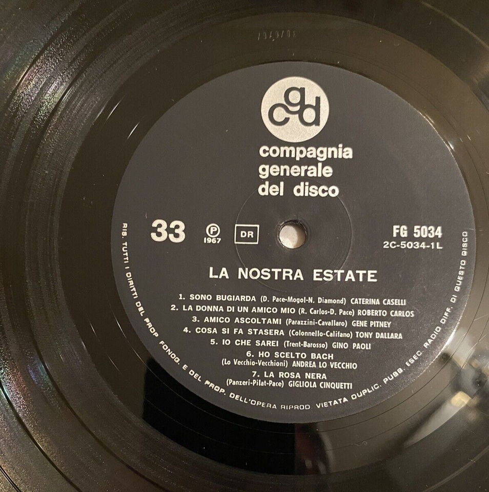 LA NOSTRA ESTATE Rare 60's Italian Pop Comp SEXY GIRL CHEESECAKE COVER ...