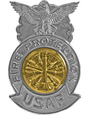 Air Force Badge: Fire Protection regulation size 5 Bugles USAF | eBay