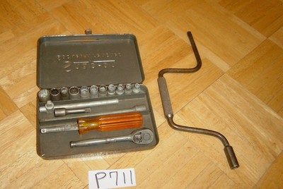 SNAP-ON TOOLS VINTAGE 18 PIECE 1/4 DRIVE GENERAL SERVICE SET 1944 WITH ...