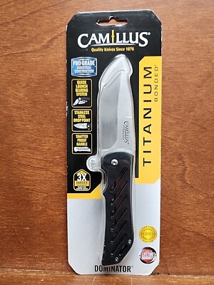 Camillus Dominator Titanium Bonded Folding Knife 19396 NEW Open ...