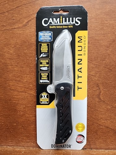 Camillus Dominator Titanium Bonded Folding Knife 19396 NEW Open ...
