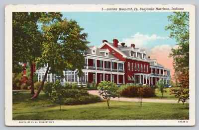 Postcard IN Indianapolis View Ft Benjamin Harrison Station Hospital ...