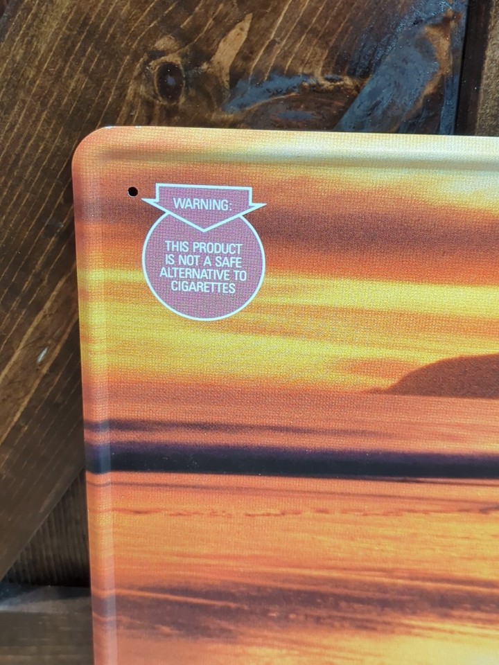 Vtg 1992 Skoal Chewing Tobacco Store Metal Sign 18x14 Motorcycle Sunset ...