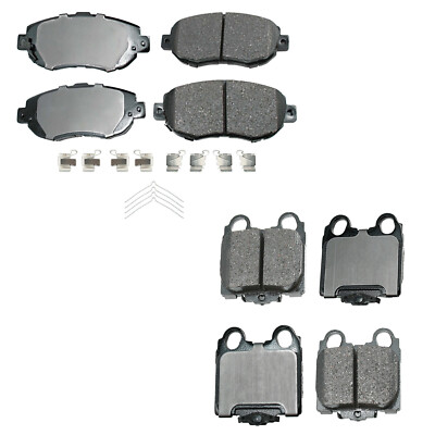 Akebono ProACT Front and Rear Ceramic Brake Pads Kit for GS300 GS400 ...