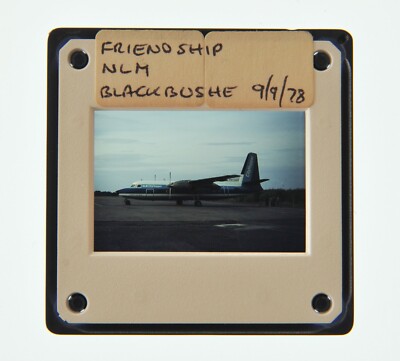35MM SLIDE AIRCRAFT 1978 FOKKER F-27 FRIENDSHIP NML DUTCH A/L ...