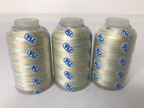 YLI Ultrasheen Embroidery Thread 750yds~Pastel Colors Variegated 035 ...