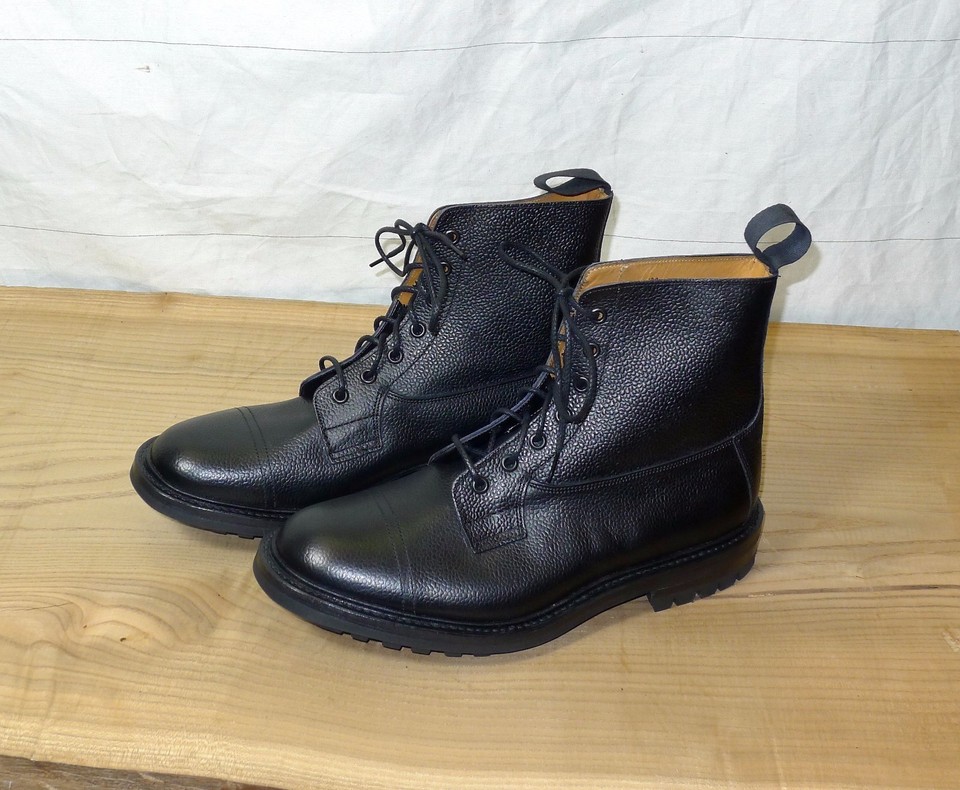 TRICKERS MEN'S S BLACK ZUG GRAIN GRASSMERE SUPER BOOTS (VARIOUS UK ...