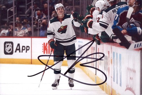 Adam Beckman Signed 4x6 Photo Minnesota Wild NHL Player Iowa Canada ...