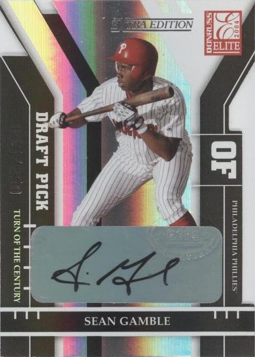 2004 Donruss Elite Extra Edition - Sean Gamble #292 Turn of the Century ...