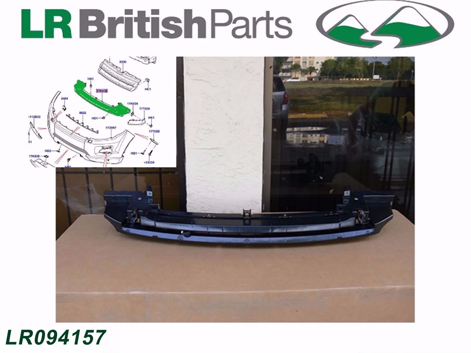 GENUINE LAND ROVER FRONT BUMPER MOUNTING BRACKET RANGE ROVER EVOQUE NEW ...