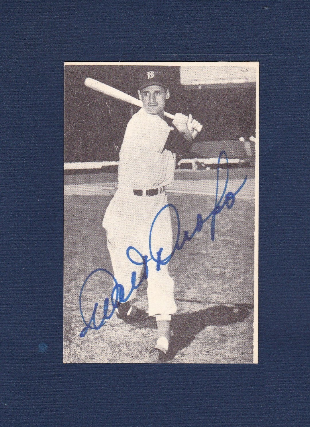 Walt Dropo signed Boston Red Sox 1973 company schedule baseball card ...