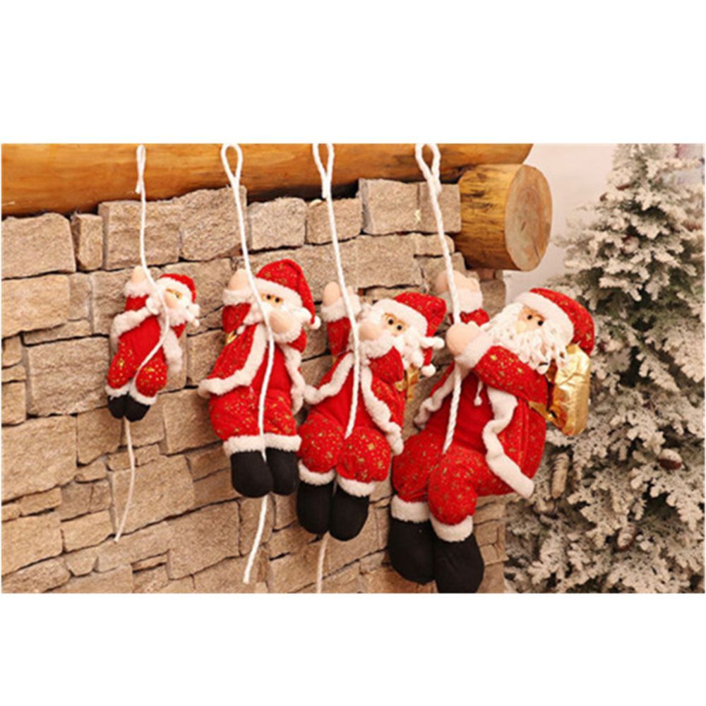 Wall Window Hanging Climbing Rope Doll Santa Claus Xmas Ornaments | eBay