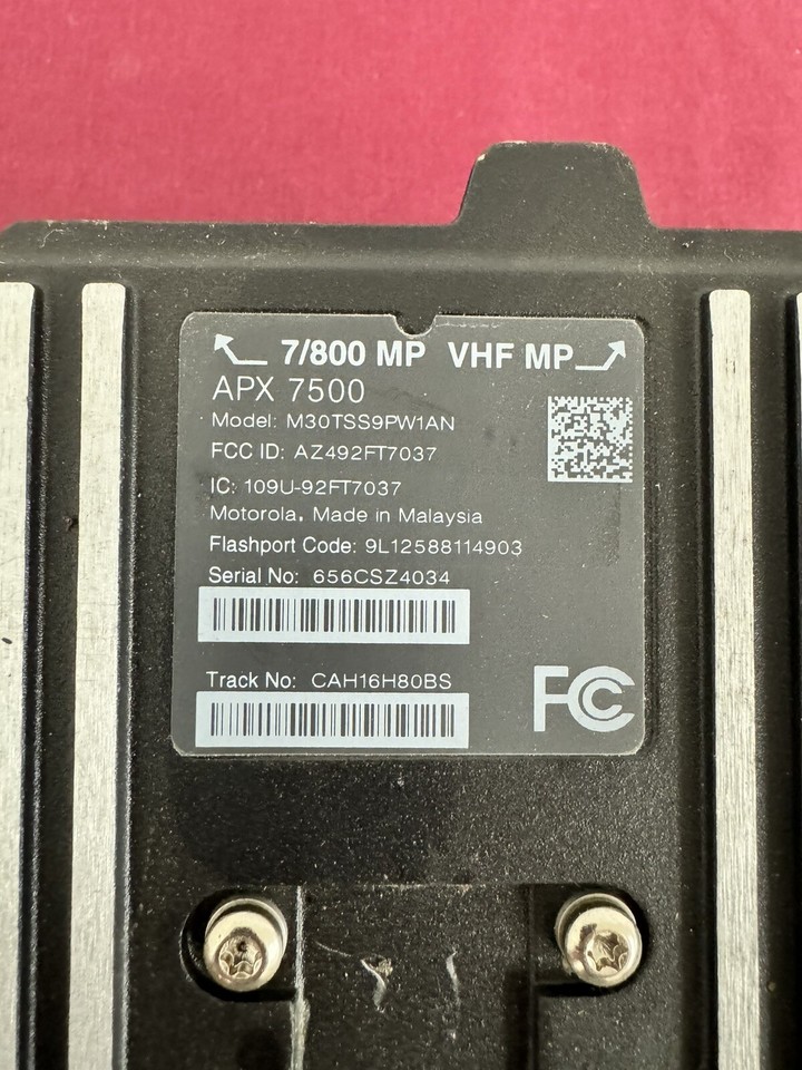 UPDATED MOTOROLA APX6500 VHF 50w P25 DIGITAL TDMA O2 REMOTE MOBILE ...