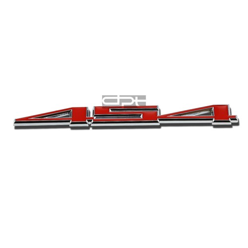 METAL BUMPER BODY GRILL EMBLEM DECAL STICKER BADGE CHROME/RED 454 LS6 ...