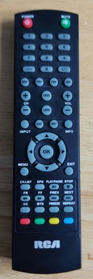 Genuine RCA TV Remote for RTU6549-C RTU5540-B RTU7877 RLDED5098-B-UHD ...
