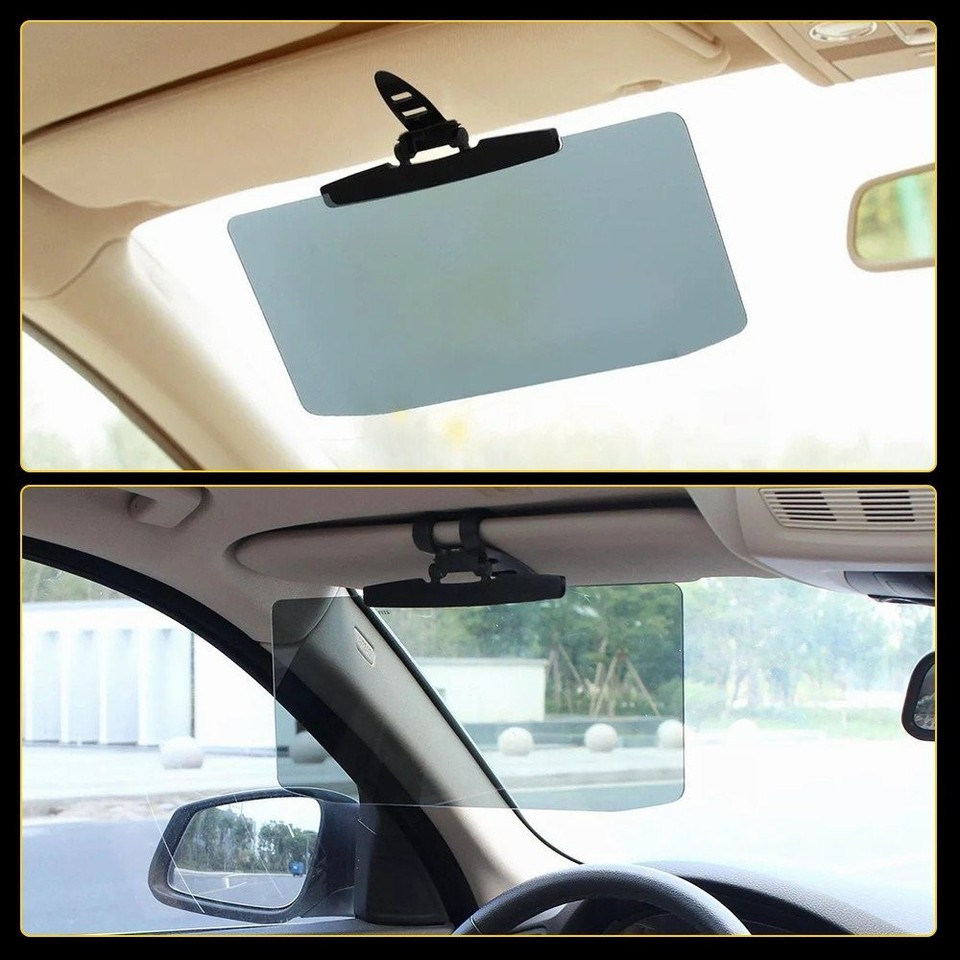 Auto Sun Visor Extension HD Anti Glare Shade Block UV Ray Universal Fit ...