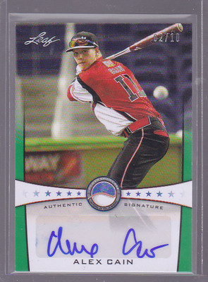 2013 Leaf Power Showcase Autographs Green #AC1 Alex Cain Auto 02/10 | eBay