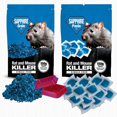 Lodi Sapphire Paste Bait Rat and Mouse Killer Poison Single Feed Rat ...