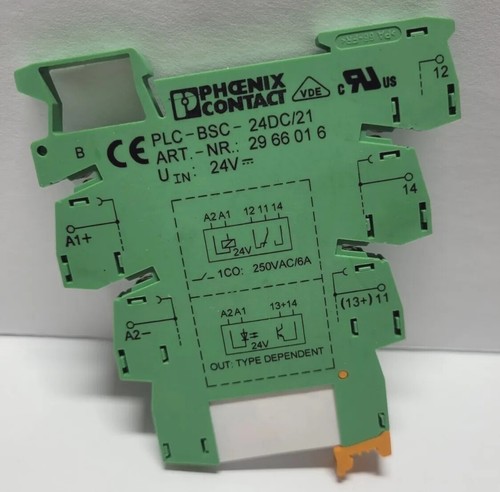 Phoenix Contact 2966016 Relay Base, PLC-BSC-24DC/21 w/ 2961105 Relay | eBay