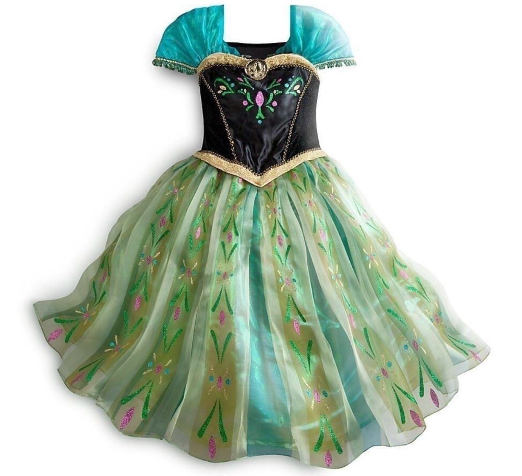 Frozen Anna Coronation Dress Front Frozen Family Halloween Costumes