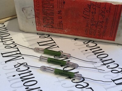 1 GOhm 3pcs HV KVM 1G Ohm Russian military vacuum glass resistor | eBay