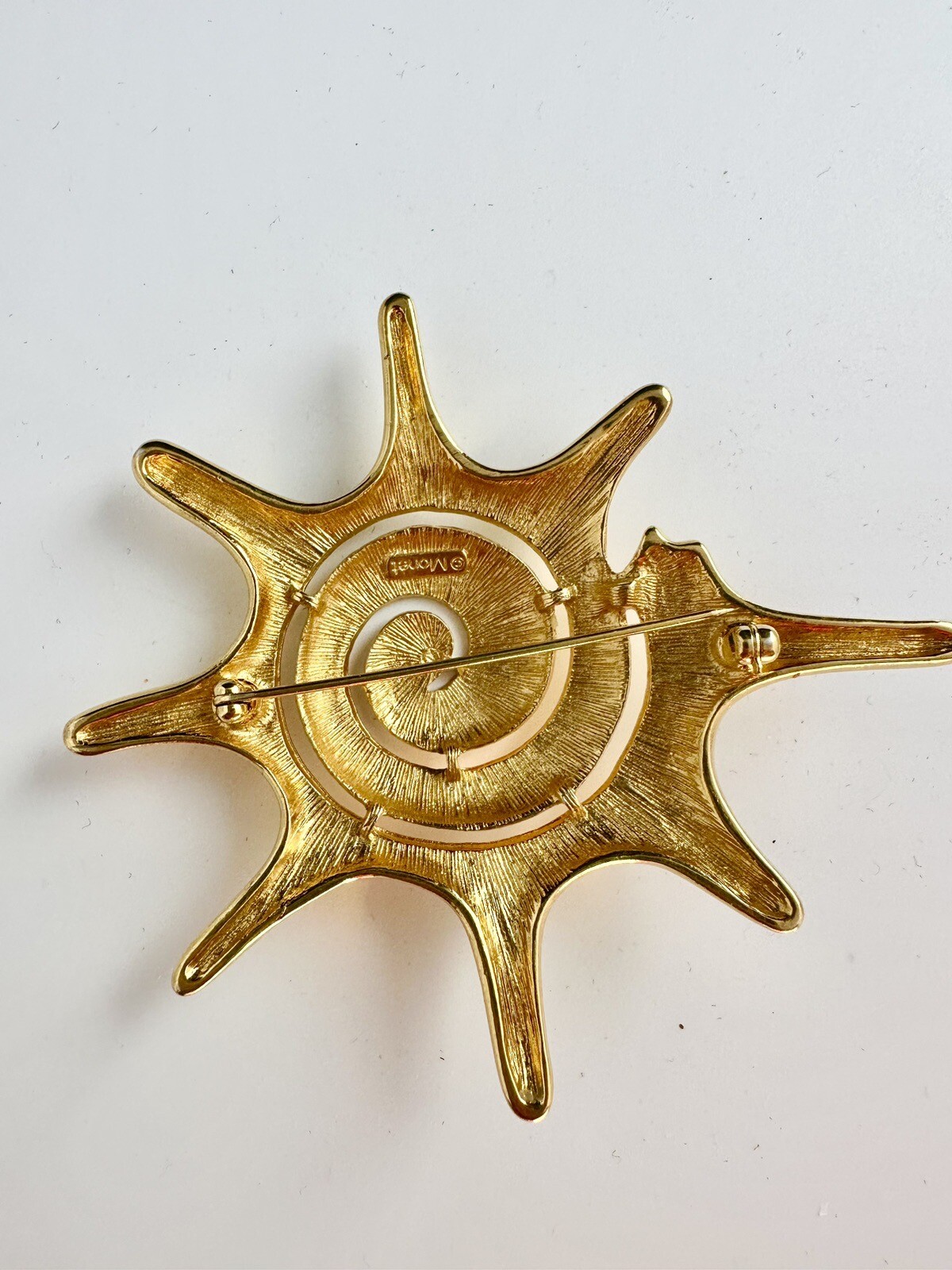 Huge MONET Articulated Gold Metal Abstract Blazing Sun Brooch Or Pin | eBay