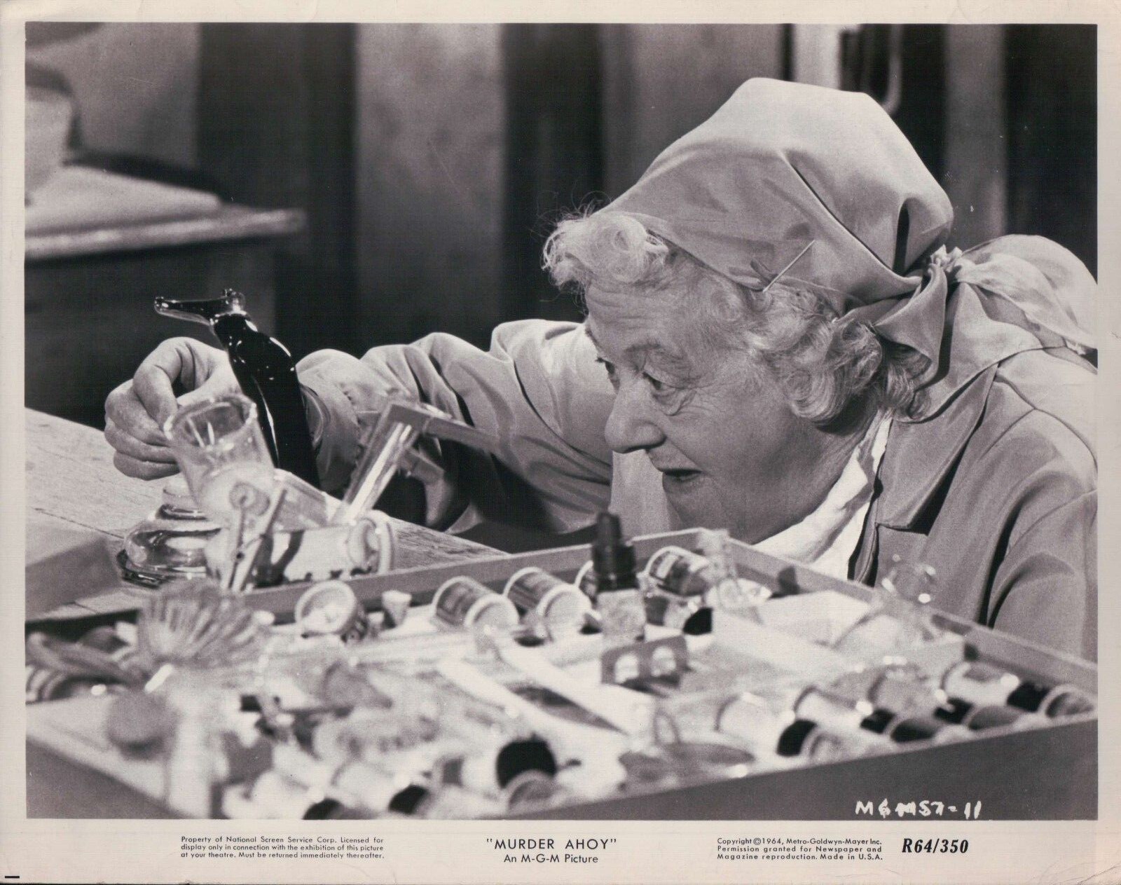 Vintage 8x10 Photo Murder Ahoy! Margaret Rutherford as Miss Jane Marple ...