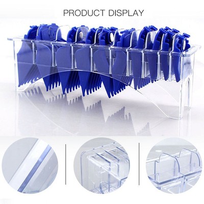 Rectangular Clipper Guard Holder Transparent Hair Tools Organizer ...