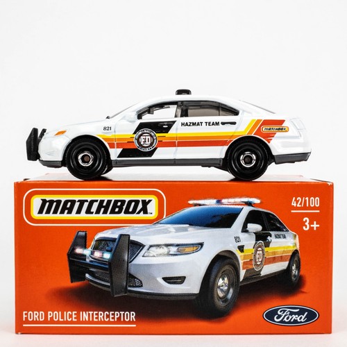 2022 Matchbox Power Grabs #42 Ford Taurus Police Interceptor WHITE ...