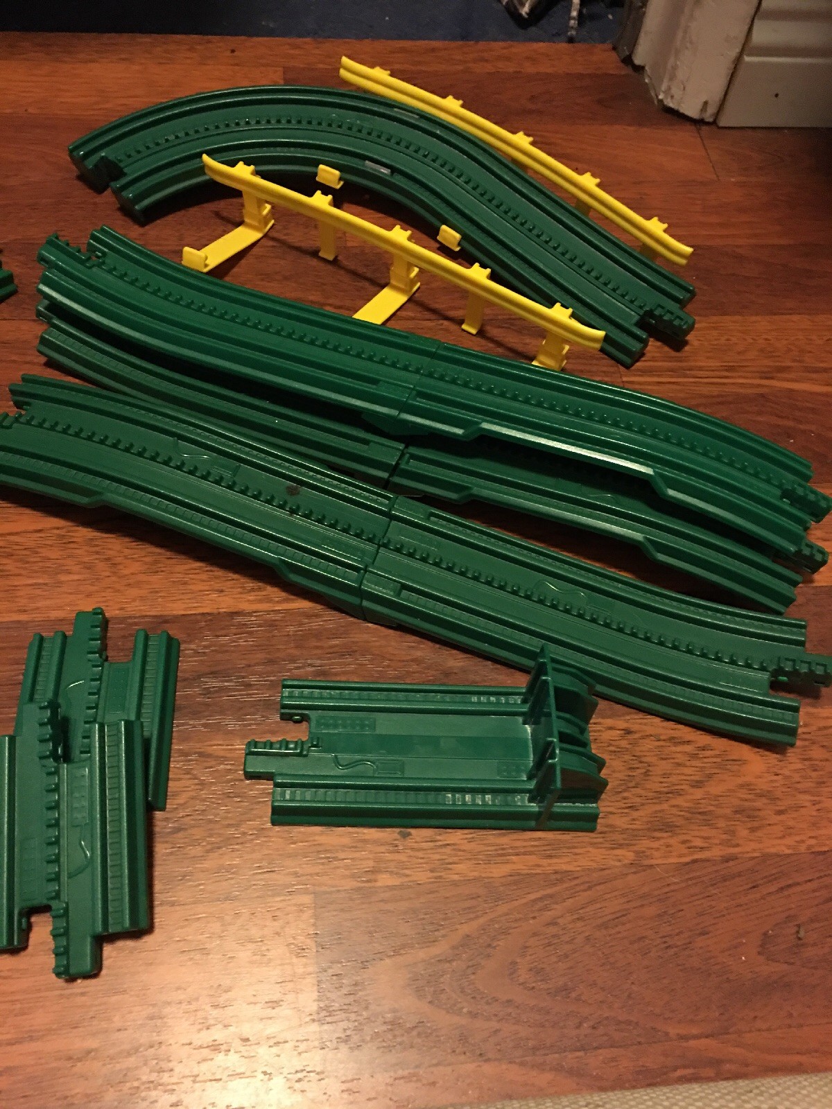 Fisher Price Geotrax Green tracks Geo Trax straight turns switch 20 ...