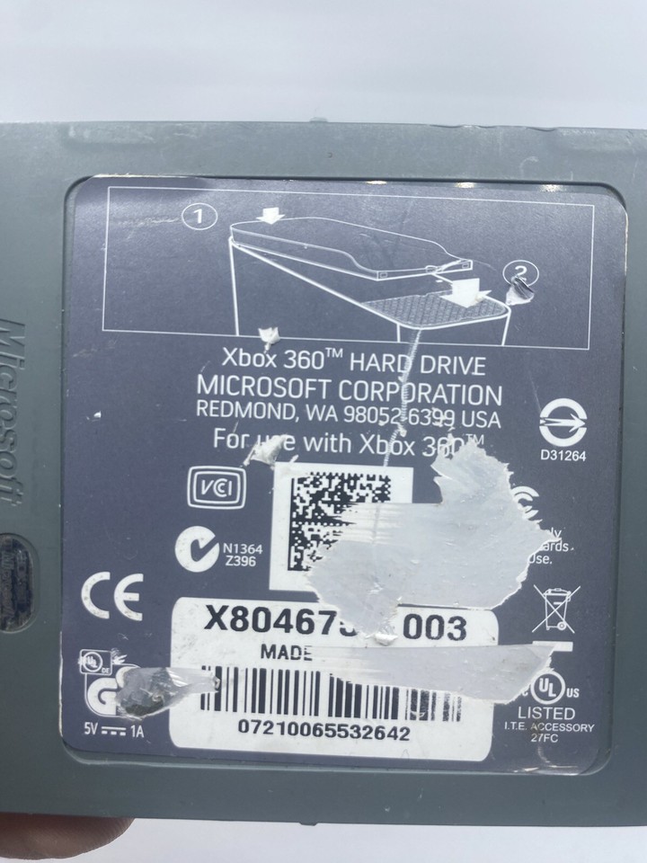 2 Genuine OEM Original Microsoft X804675-003 Xbox 360 20GB Hard Drive ...